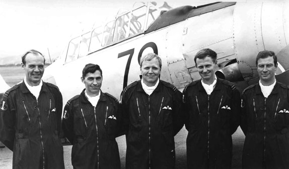 The Red Checkers Aerobatic Display team of the Royal New Zealand Air ...